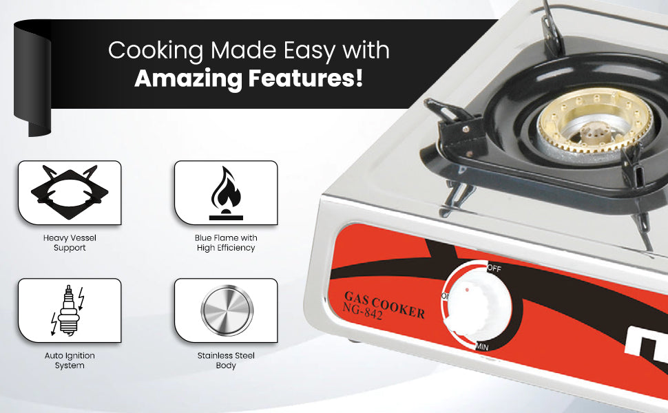Nikai Single Gas Stove Burner